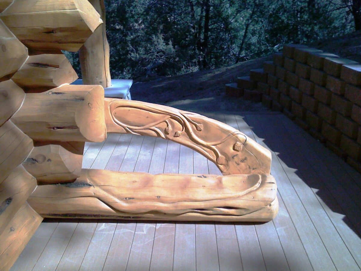 Log Benches, Carvings & Special Features - Jeremiah Johnson Custom Log ...