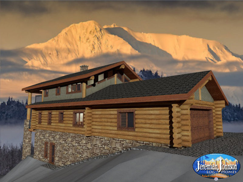 The Golden Eagle - Jeremiah Johnson Custom Log Homes