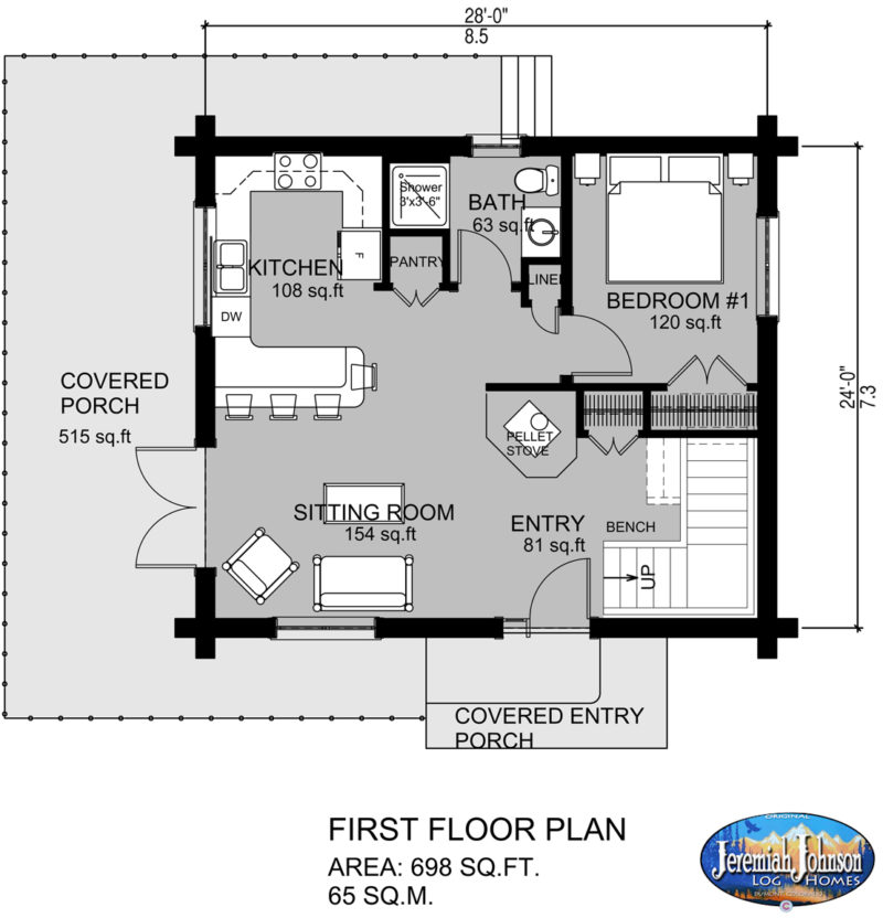 The Weekender - Jeremiah Johnson Custom Log Homes