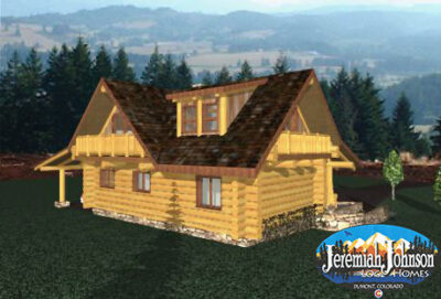 Fire Hawk 2 Bedroom Log Cabin Plan - Jeremiah Johnson Custom Log Homes