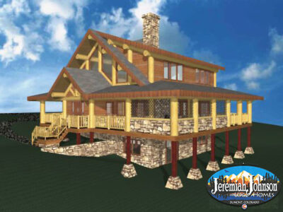 Chippewa Falls 2 Bedroom Log House Plan - Jeremiah Johnson Custom Log Homes