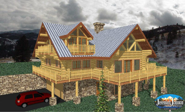 Cross Timber Ranch 3 Bedroom Log Home Plan - Jeremiah Johnson Custom ...